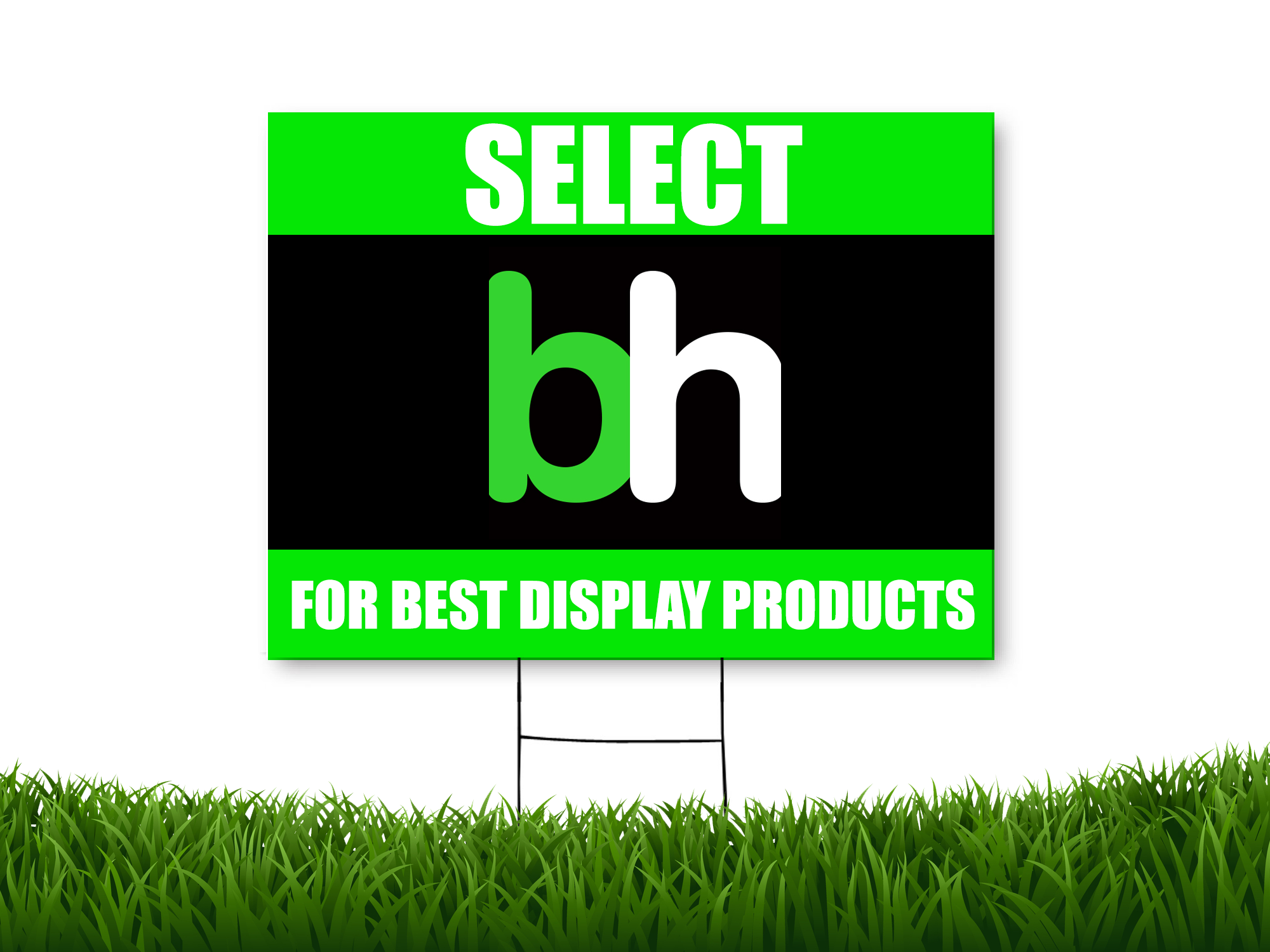 LAWN SIGNS (WITH H-STAND) » BoothHound